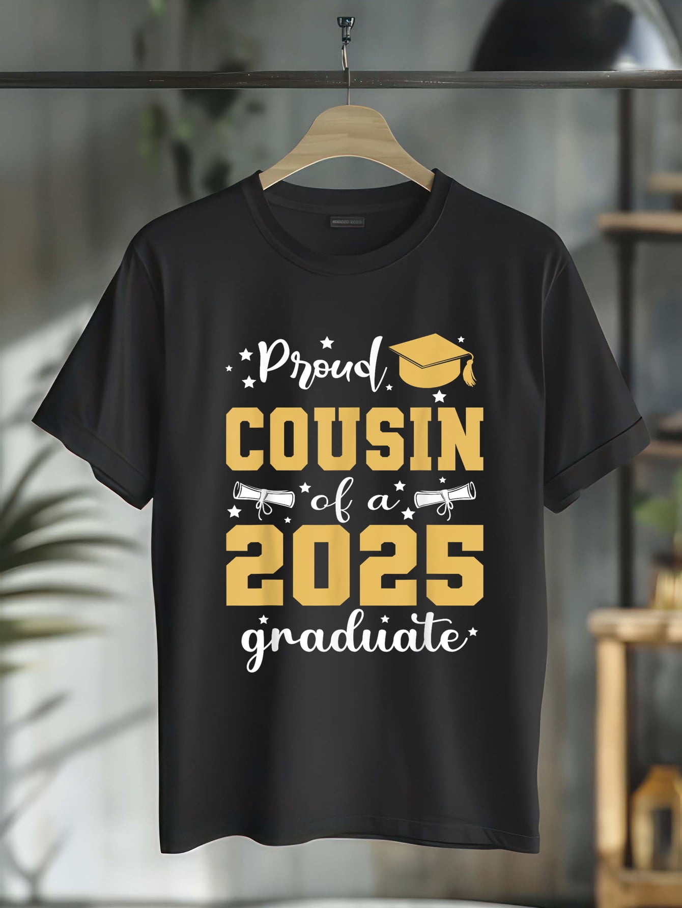 100% Cotton Proud Cousin of a 2025 Graduate Senior Family Graduation T ...