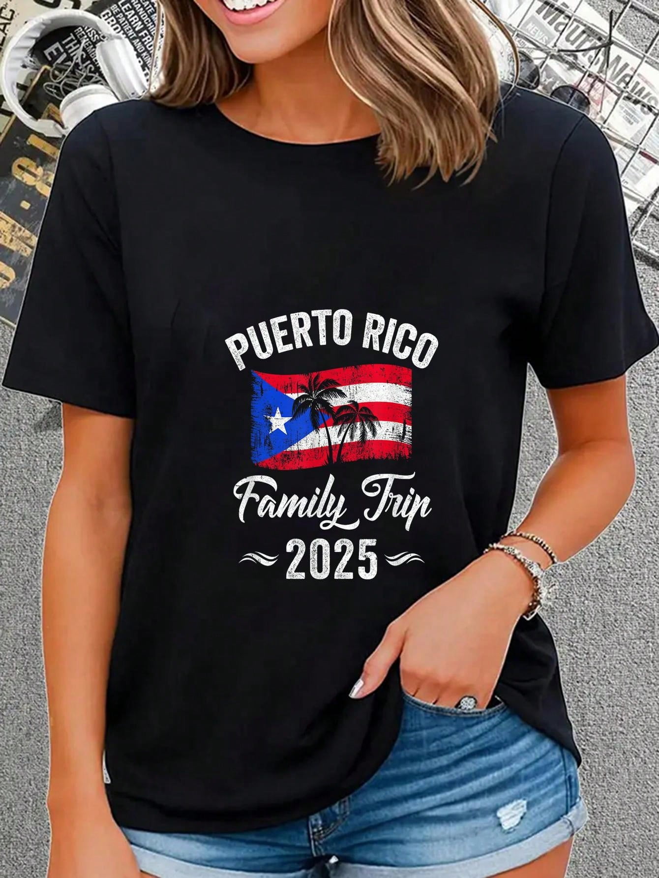 100% Cotton Puerto Rico Family Trip 2025 Vacation Fun Matching Group T-Shirt - Walmart.com