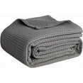100% Cotton Queen Size Blanket – Waffle Weave Lightweight & Breathable ...