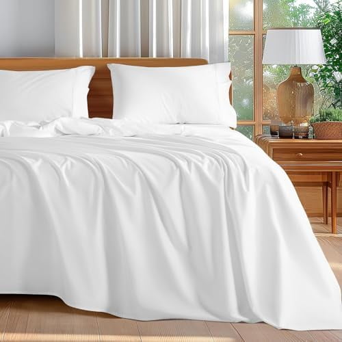 100% Cotton Queen Size Sheets Set - 600 Thread Count，Luxury Egyptian ...