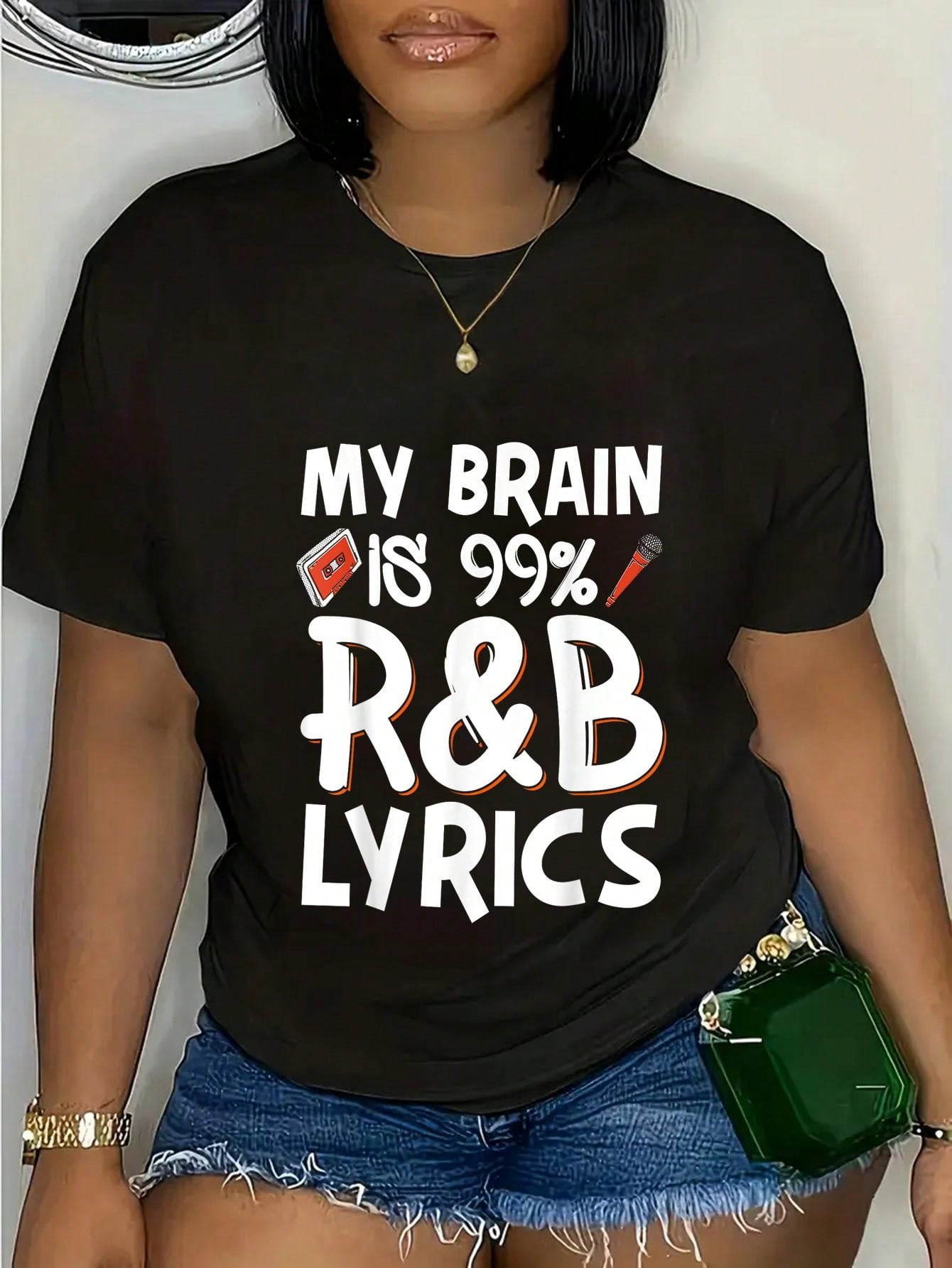 100% Cotton R&B Rnb Hip Hop Soul Music 90's R B My Brain Is 99% R&B ...