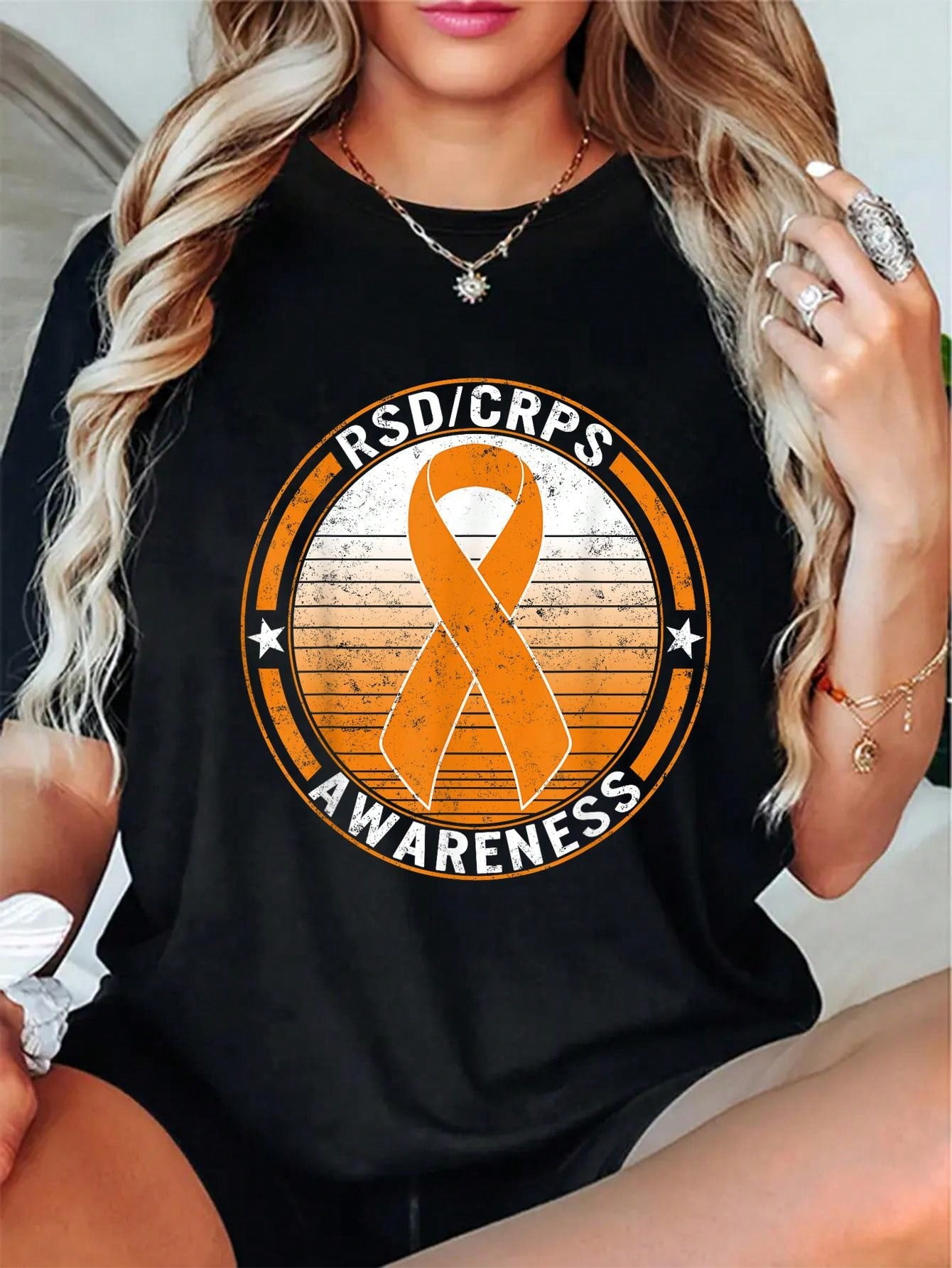 100% Cotton RSD CRPS Complex Regional Pain Syndrome Awareness Dystrophy ...