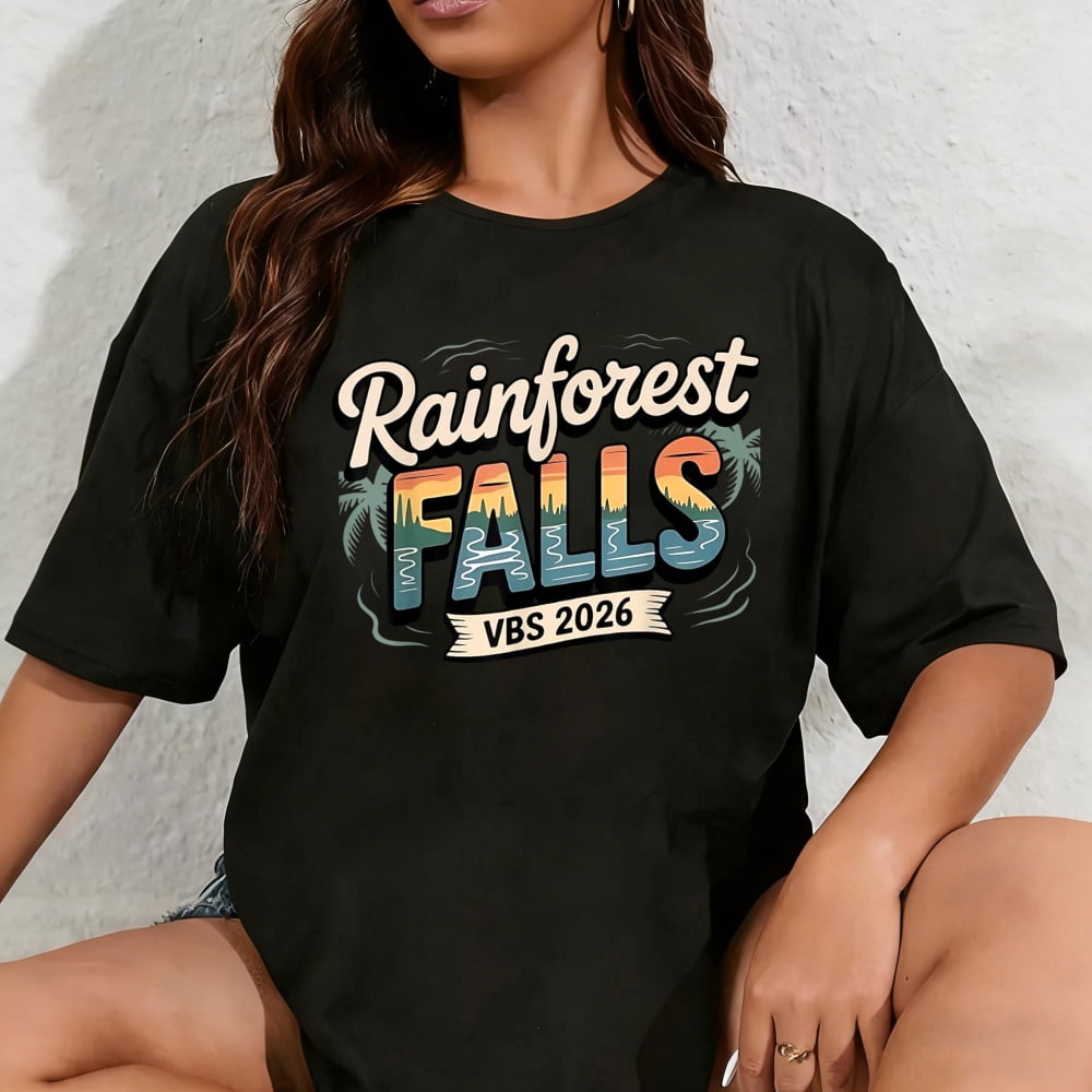 100% Cotton Rainforest Falls VBS 2026 Vacation Bible School Christian T ...