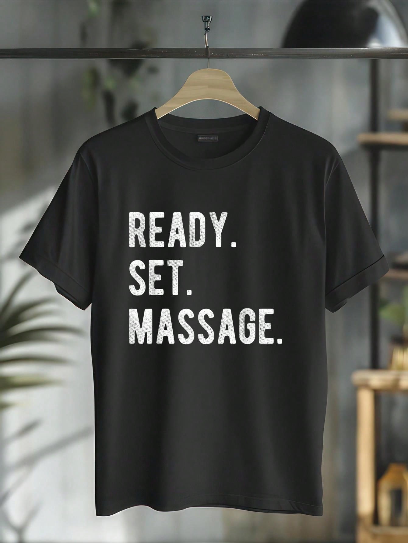 100% Cotton Ready Set Massage Therapy Physical Therapist LMT Fun T ...