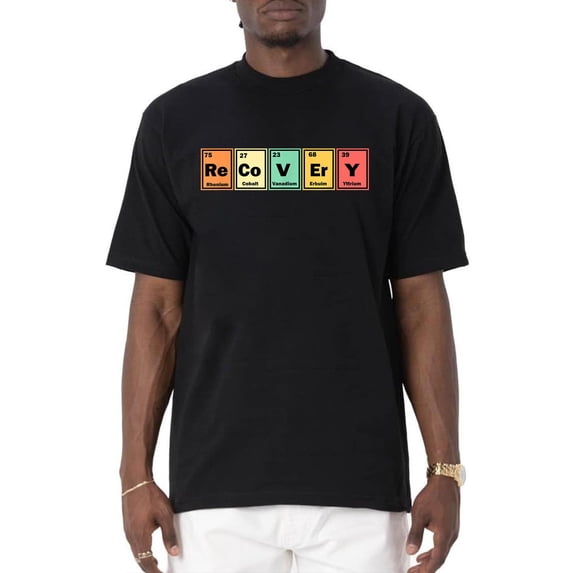 100% Cotton Recovery Periodic Table - Retro Sober T-Shirt - Walmart.com