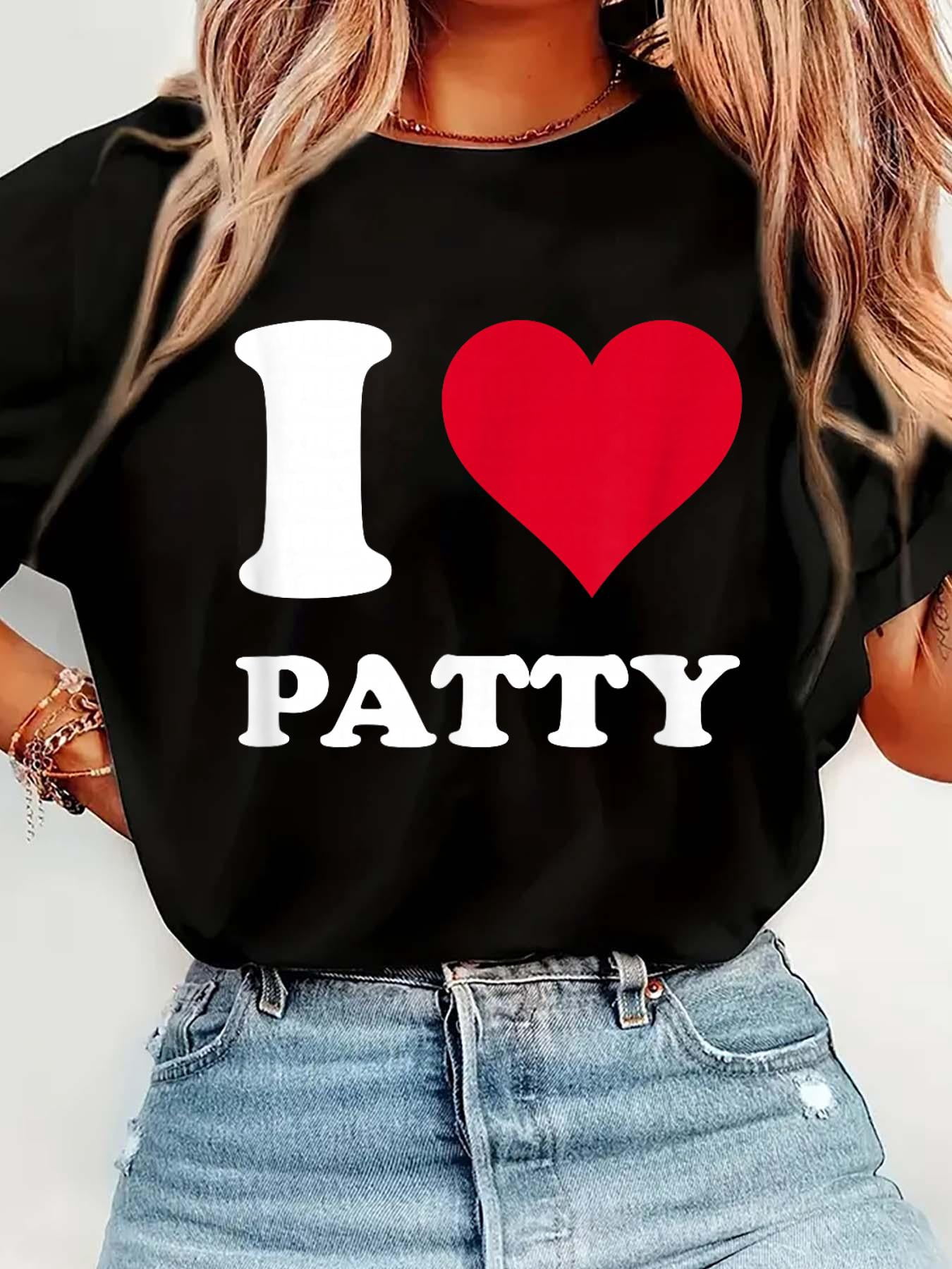 100% Cotton Red Heart I Love Patty T-Shirt - Walmart.com