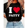 100% Cotton Red Heart I Love Patty T-Shirt - Walmart.com