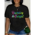 100% Cotton Respiratory Therapist RT Care Week Tie Dye Design T-Shirt ...
