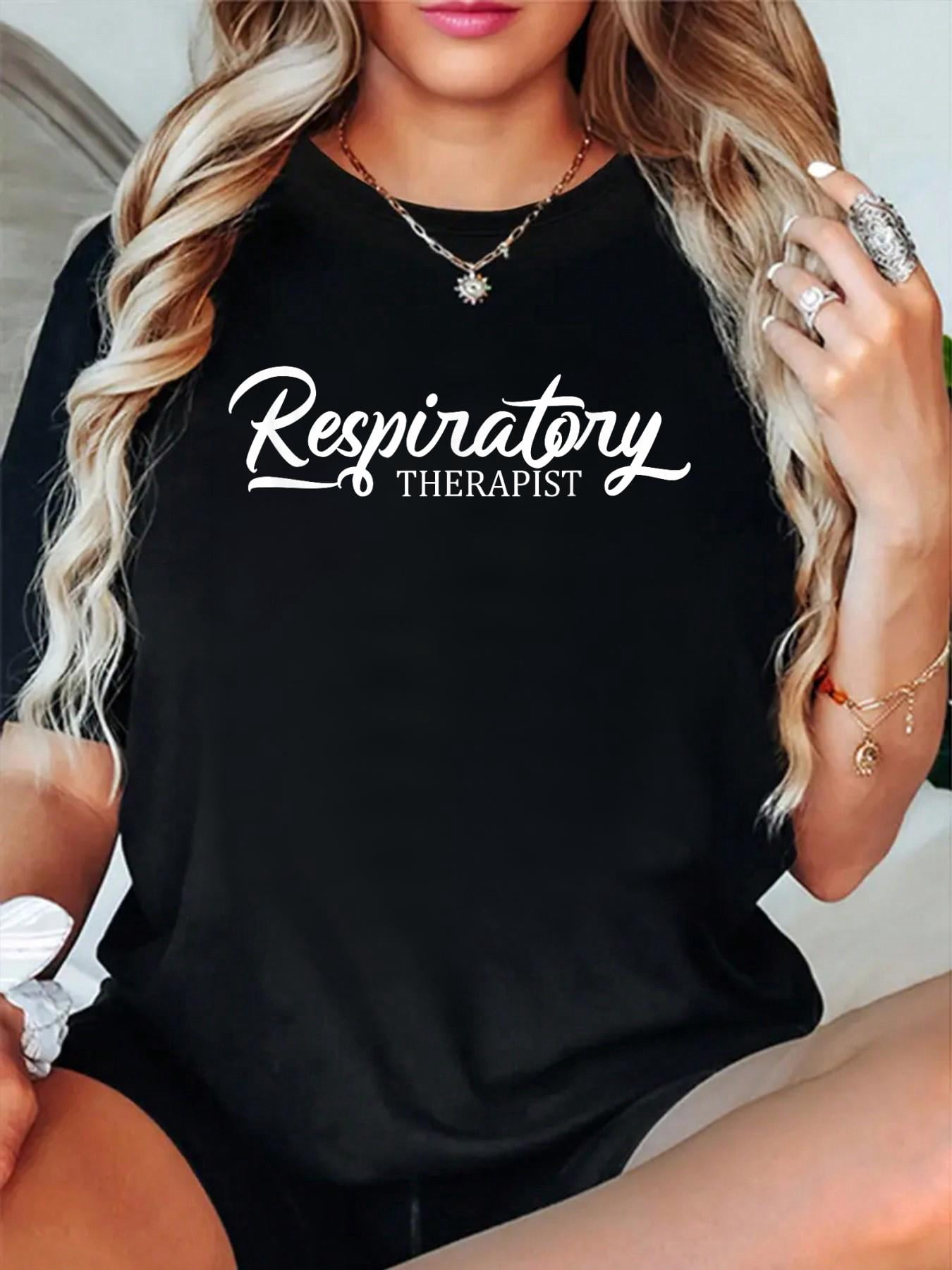 100% Cotton Respiratory Therapist Therapy Respiratory Care Week T-Shirt ...