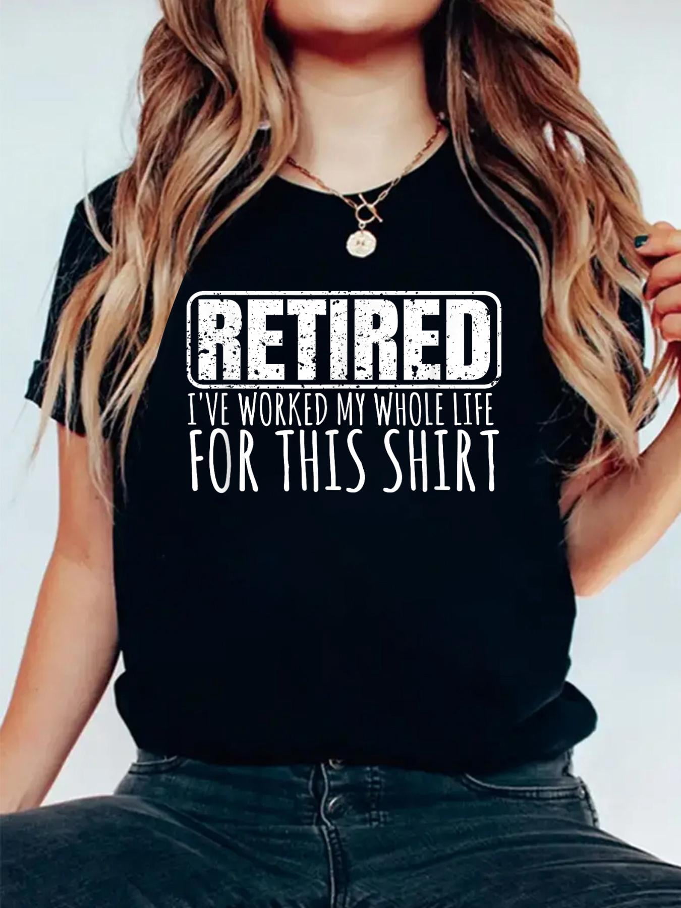 100% Cotton Retiree Gifts for Men Funny Retirement with Sayings T-Shirt ...