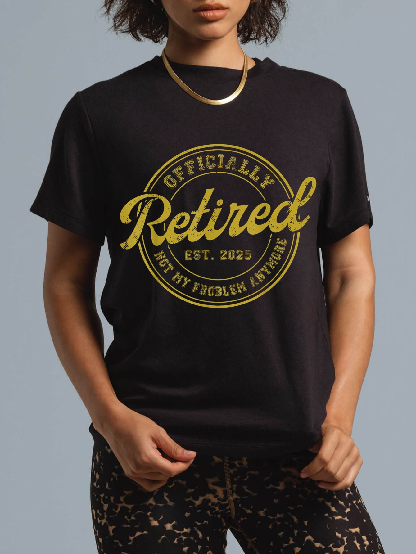 100% Cotton Retirement 2025 Retired 2025 Not My Problem Anymore Vintage T-Shirt - Walmart.com