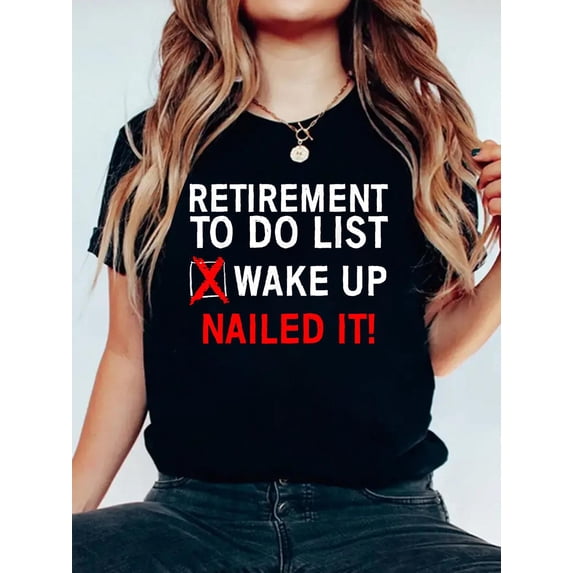 100% Cotton Retirement Design for Men Women Retired People Retirement T ...