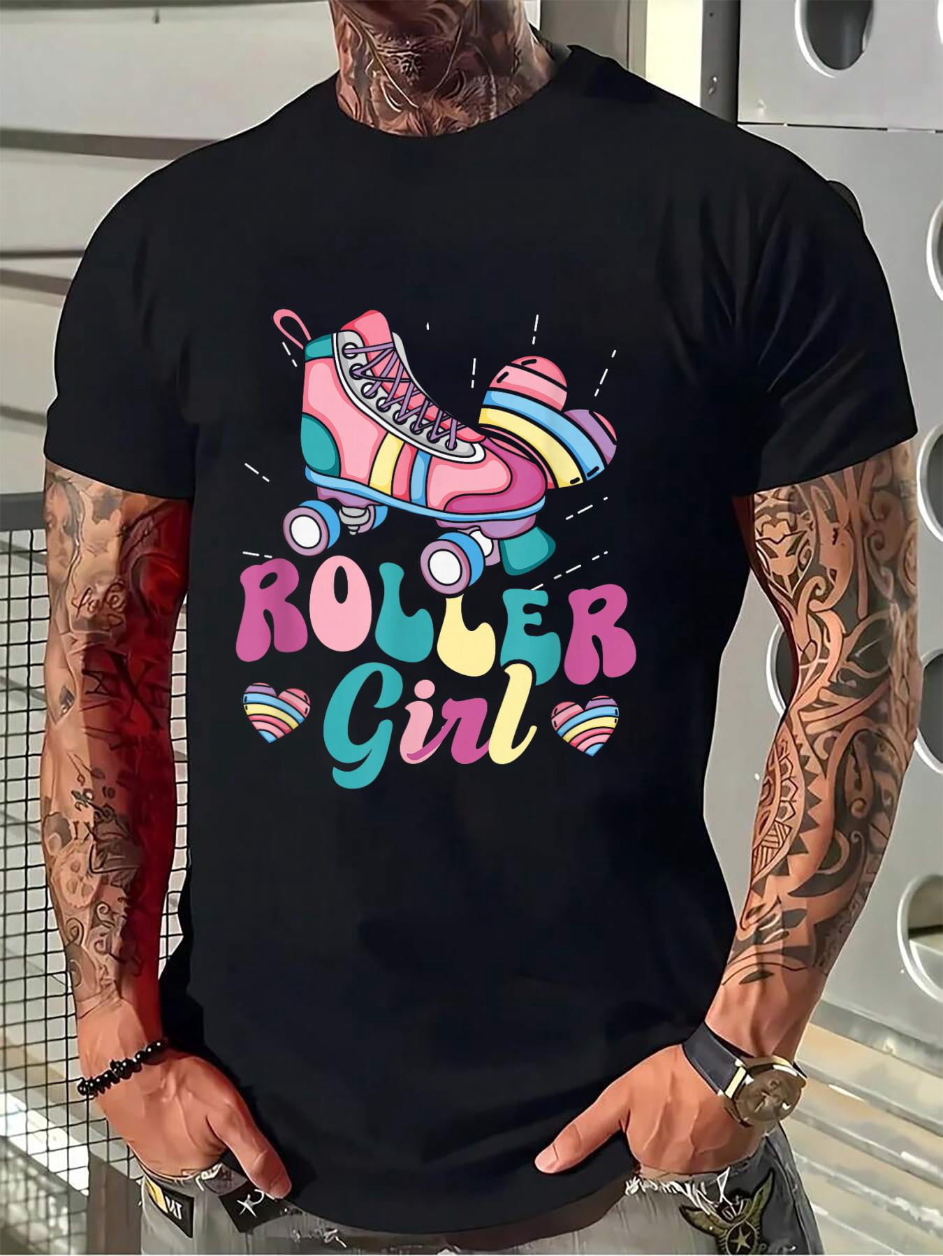 100% Cotton Roller Girl Skater Skating Retro Vintage 70s 80s 90s Skates ...