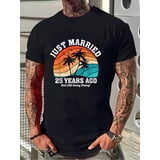 100% Cotton Romantic Matching Couples Vintage 25th Wedding Anniversary ...