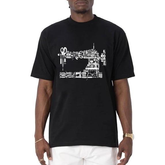 100% Cotton SEWING SCISSOR MACHINE T-Shirt - Walmart.com
