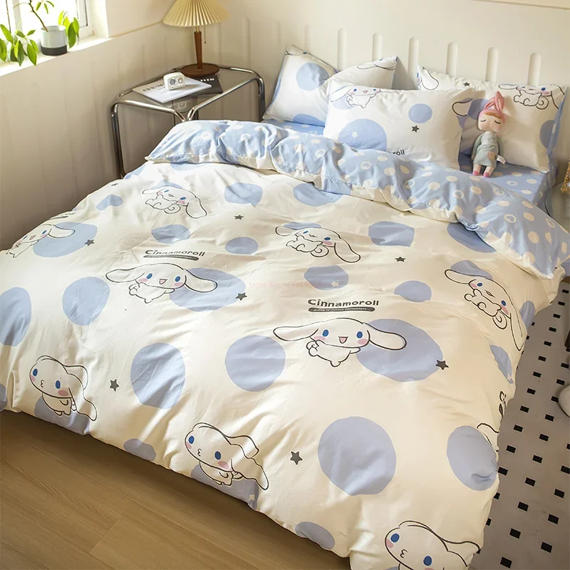 100%Cotton Sanrio Quilt Cover Kuromi Cinnamoroll Hello Kitty My Melody ...