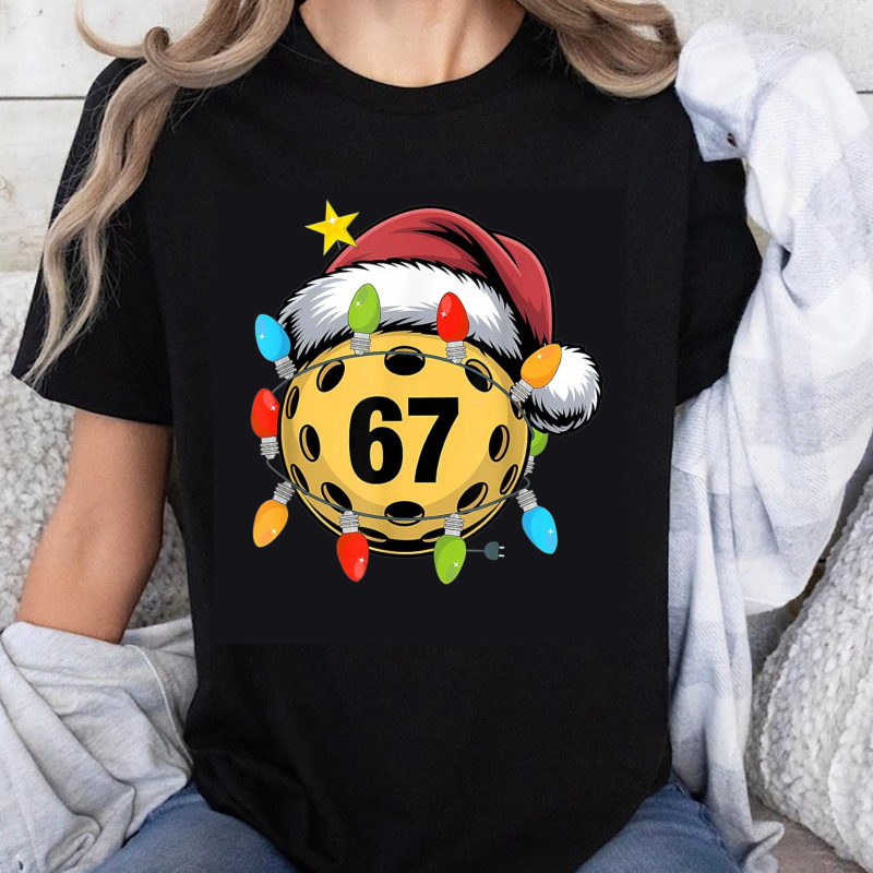 100% Cotton Santa Hat Christmas Lights 67 T-Shirt - Walmart.com