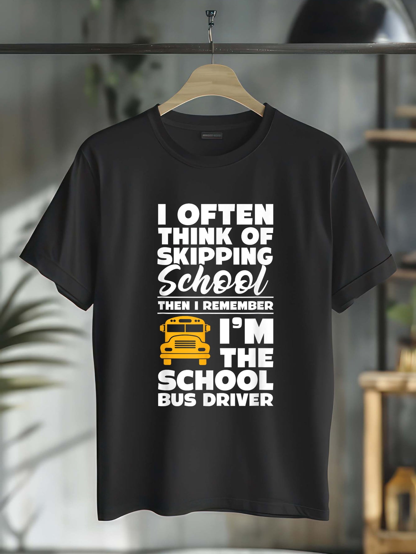 100% Cotton School bus driver funny school bus driving quote T-Shirt ...