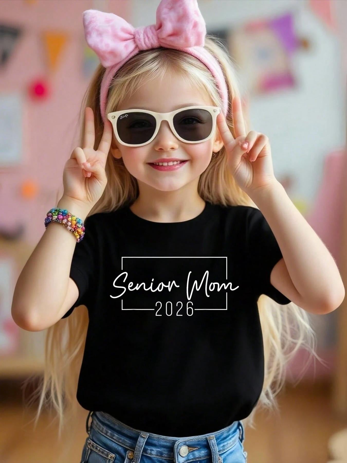 100% Cotton Senior Mom 2026 Proud Mom Class of 2026 Graduate Kid T ...