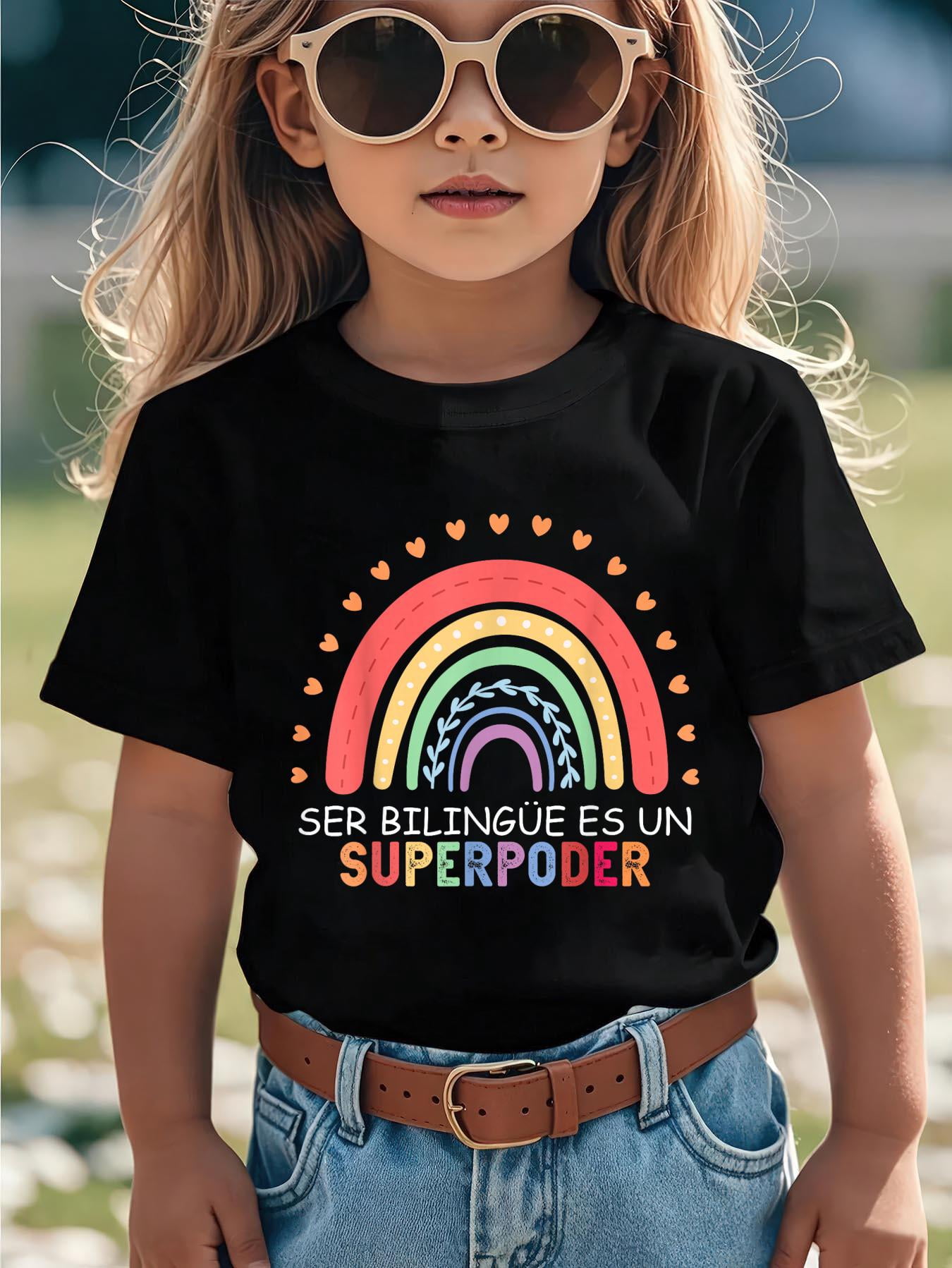 100% Cotton Ser bilingue es un superpoder Spanish Teacher back to ...