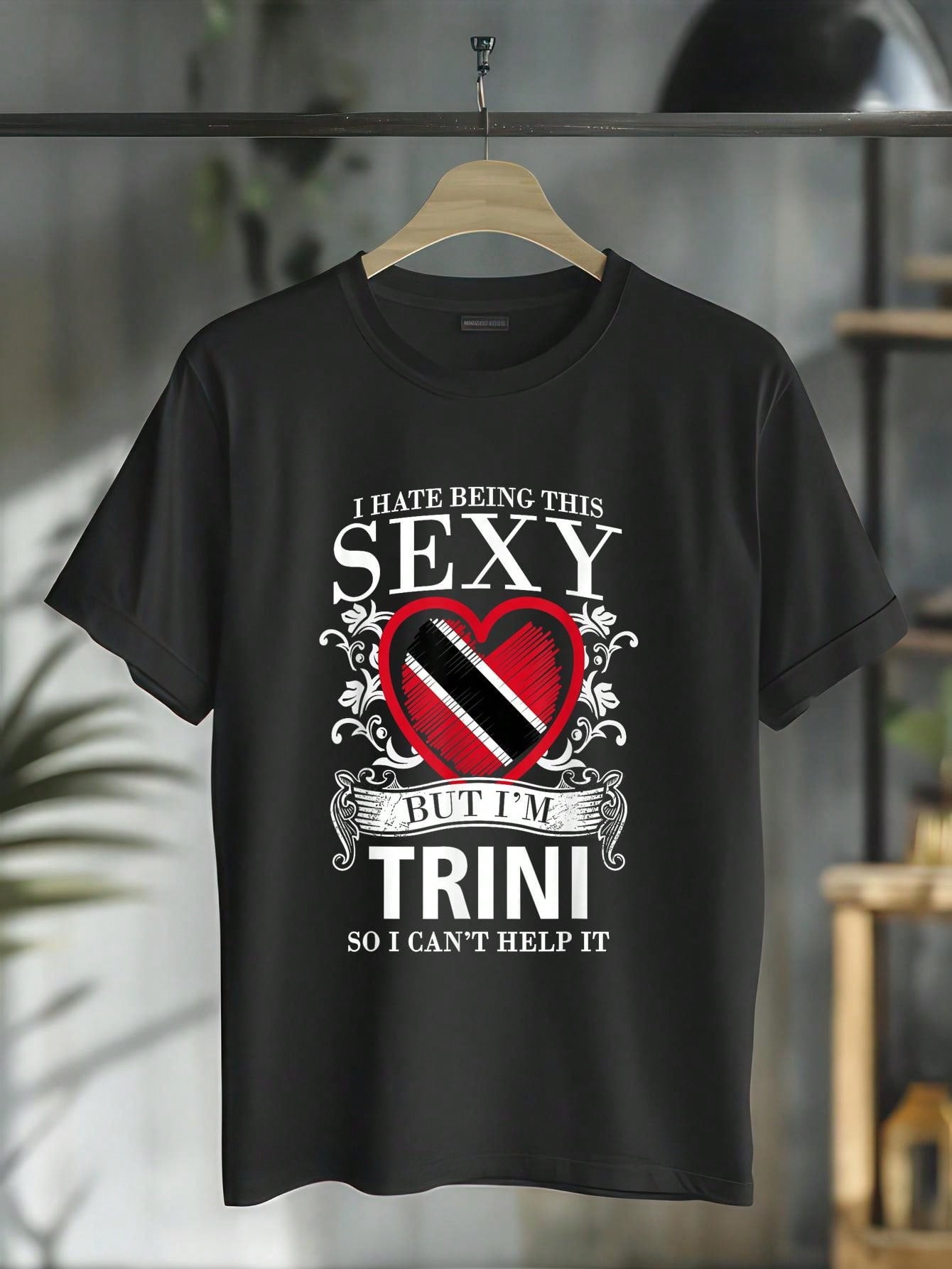 100% Cotton Sexy Trini Girl I Heart Trinidad And Tobago Flag T-Shirt ...