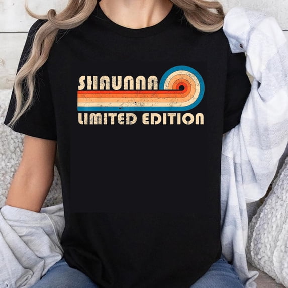 100% Cotton Shaunna Limited Edition Vintage Retro Design Unisex Casual ...