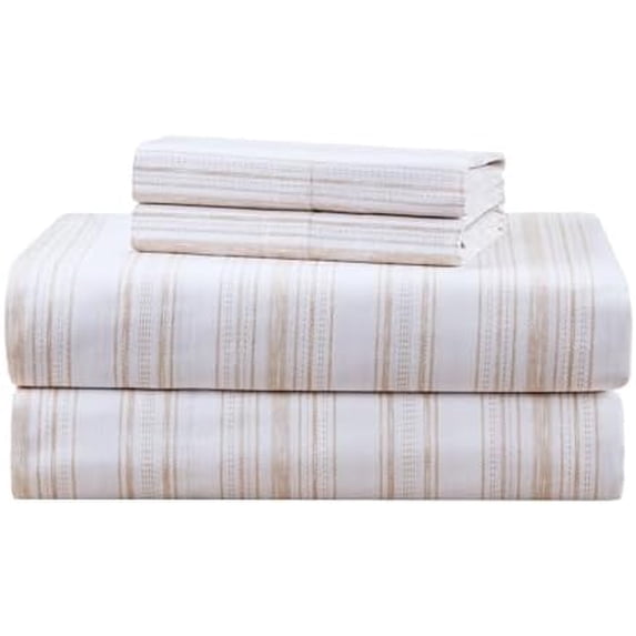 100% Cotton Sheets Cal King, Breathable, Naturally Cool Cotton Sheets ...