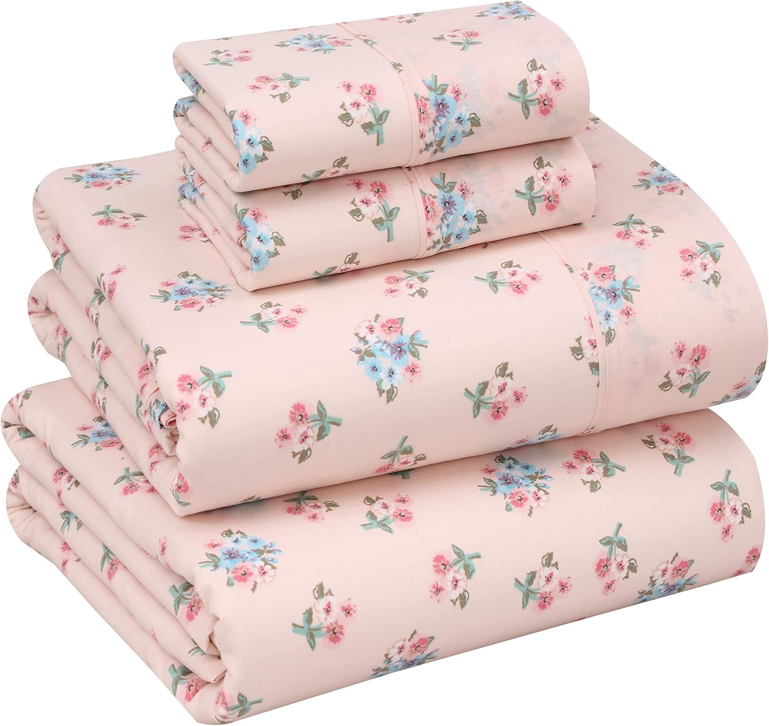 100% Cotton Sheets – Full Size Percale Bedding, Cooling & Breathable ...