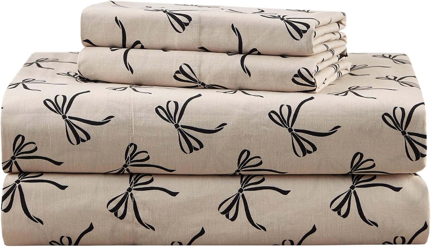 100% Cotton Sheets Queen, Breathable, Naturally Cool Cotton Sheets ...