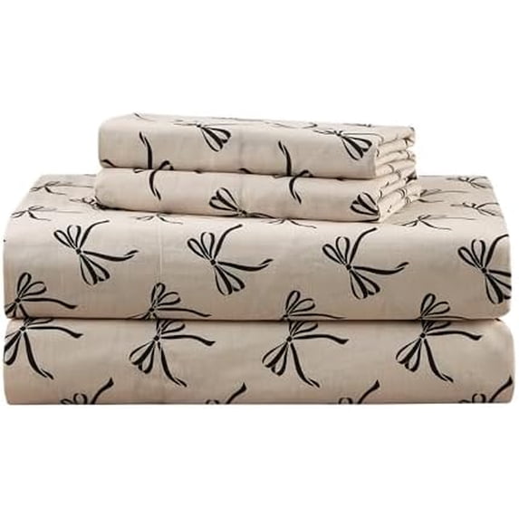 100% Cotton Sheets Twin, Breathable, Naturally Cool Cotton Sheets, Soft ...