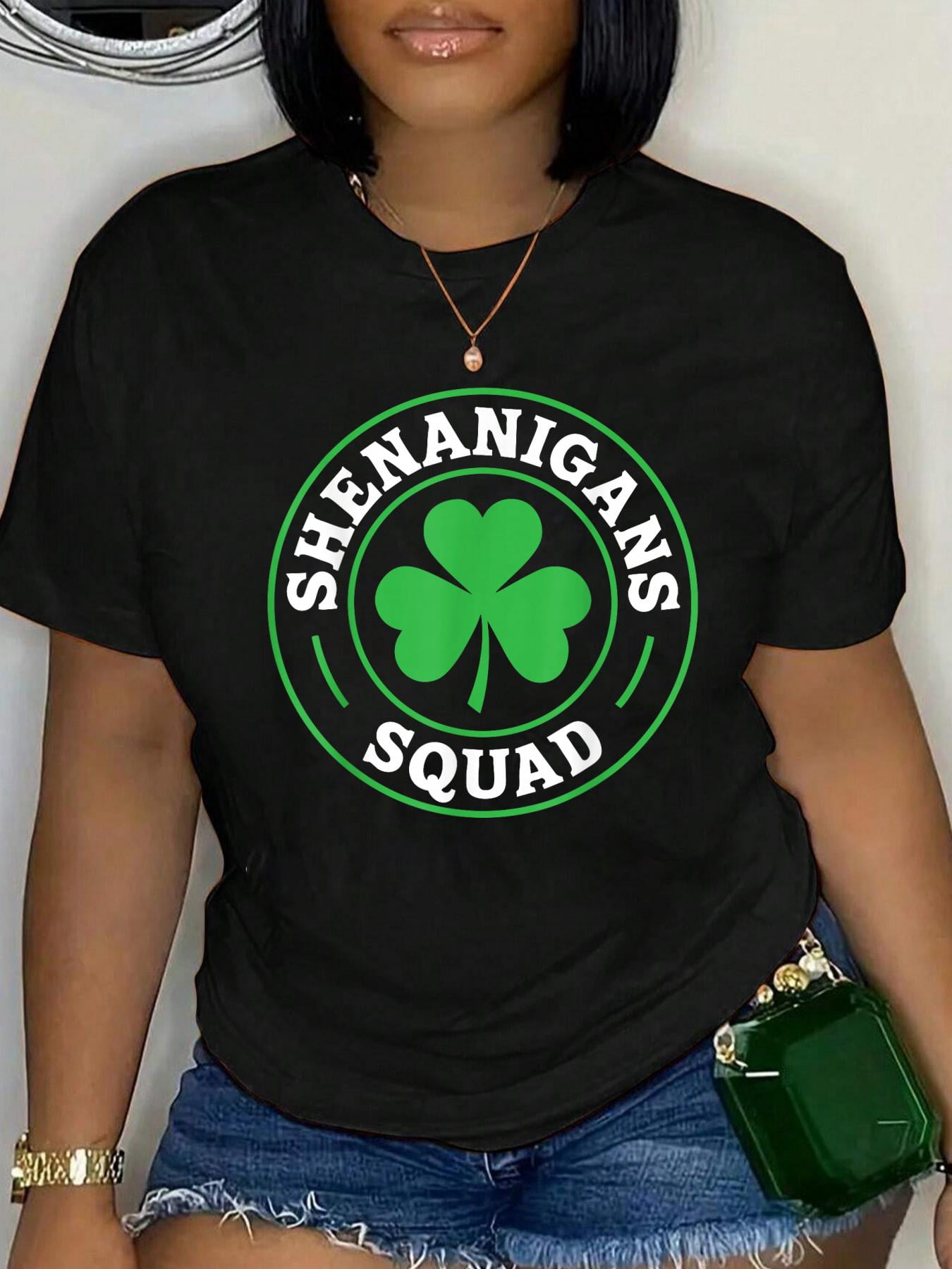 100% Cotton Shenanigans Squad Shirt Men Women Kids St Patricks Day T ...