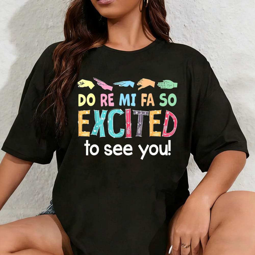 100% Cotton Sign Hand Music Teacher T-Shirt for Men Women Girls Kids ...