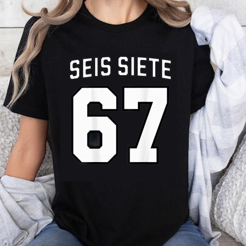 100% Cotton Six Seven Sixty Seven T-Shirt - Walmart.com