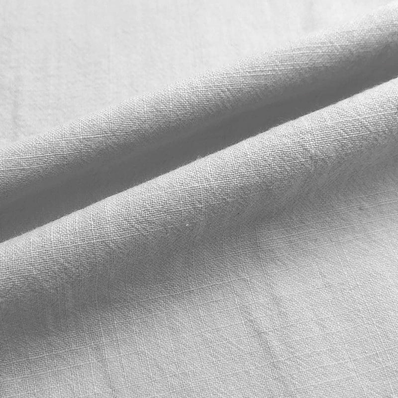 100% Cotton Slub Fabric, 21s Yarn Solid Washed Linen-Look Cotton ...