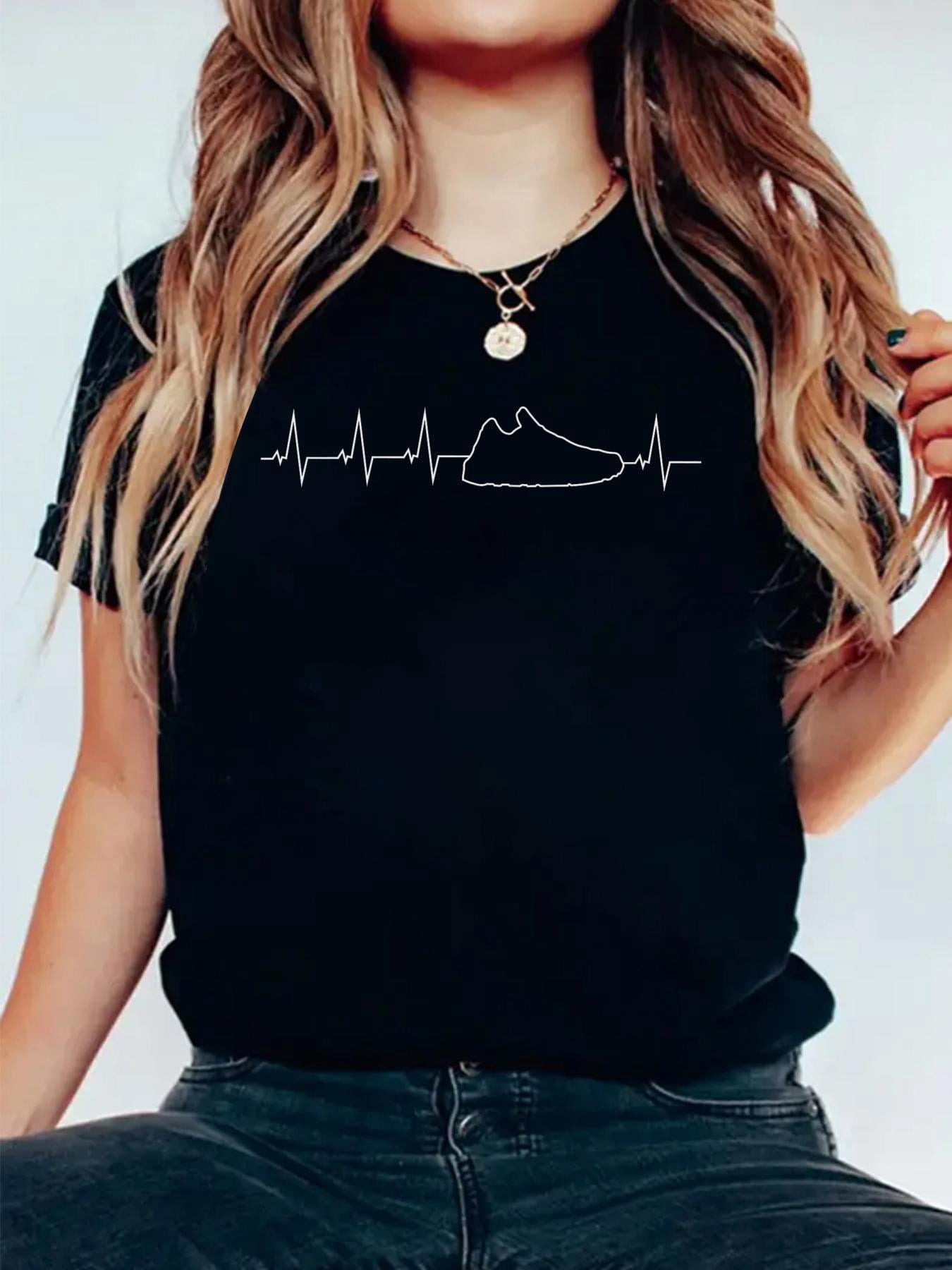 100% Cotton Sneakerhead Heartbeat, sneaker tee for kicks addicts ...