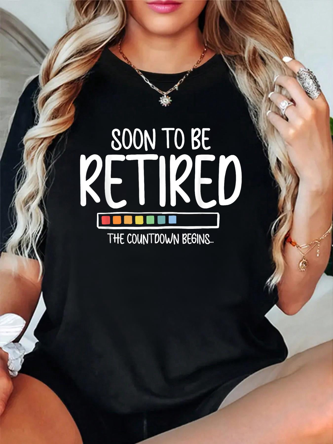 100% Cotton Soon to Be Retired Countdown Bar Progress Funny T-Shirt ...