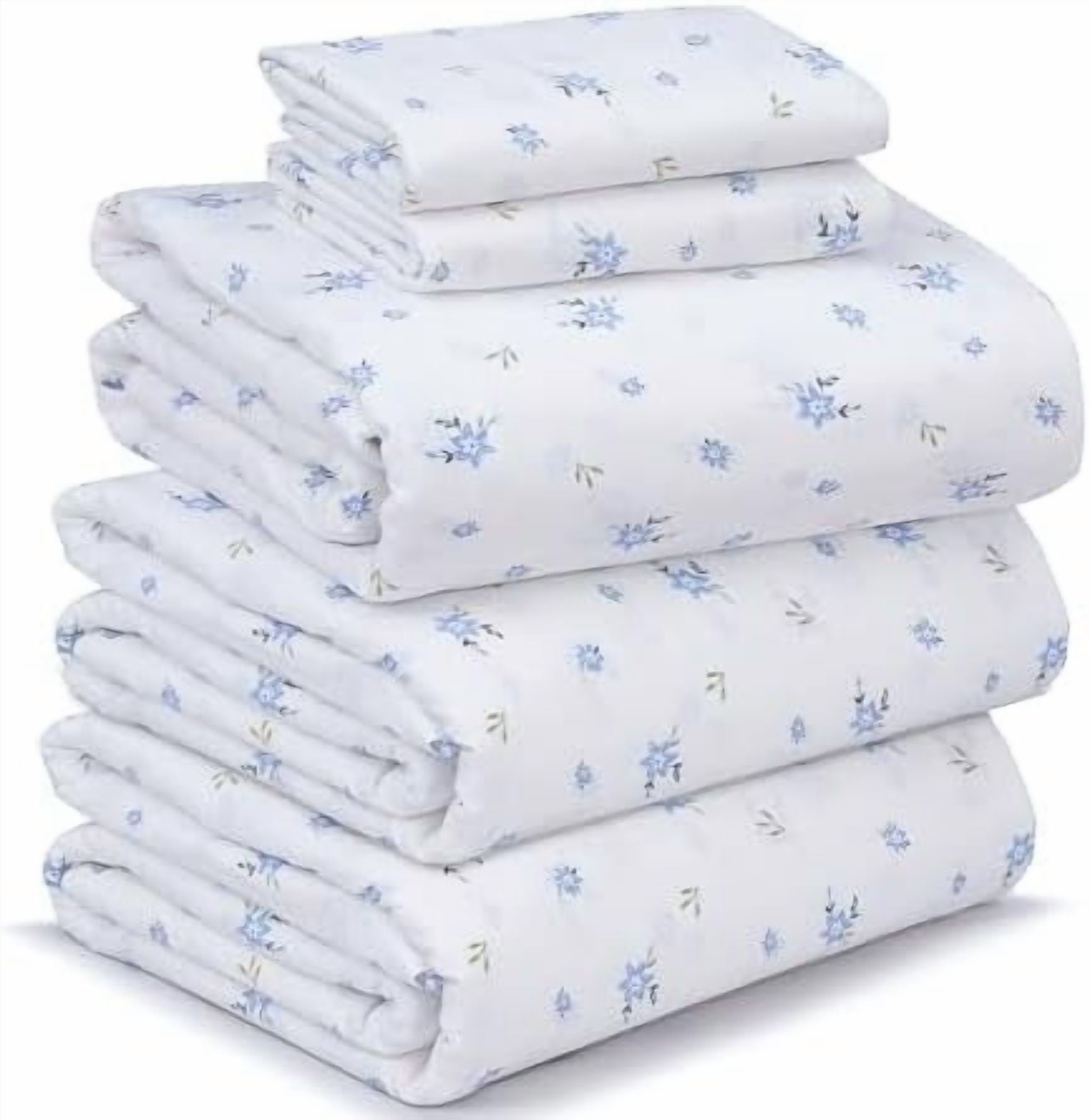 100% Cotton Split King Sheets Sets for Adjustable Bed, 5 PCs, Soft ...