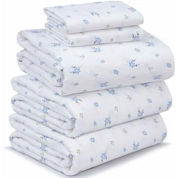 100% Cotton Split King Sheets Sets for Adjustable Bed, 5 PCs, Soft ...