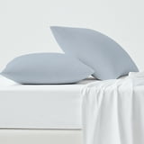 100% Cotton Standard Pillowcase, 300 Thread Count Wrinkle Resistant ...