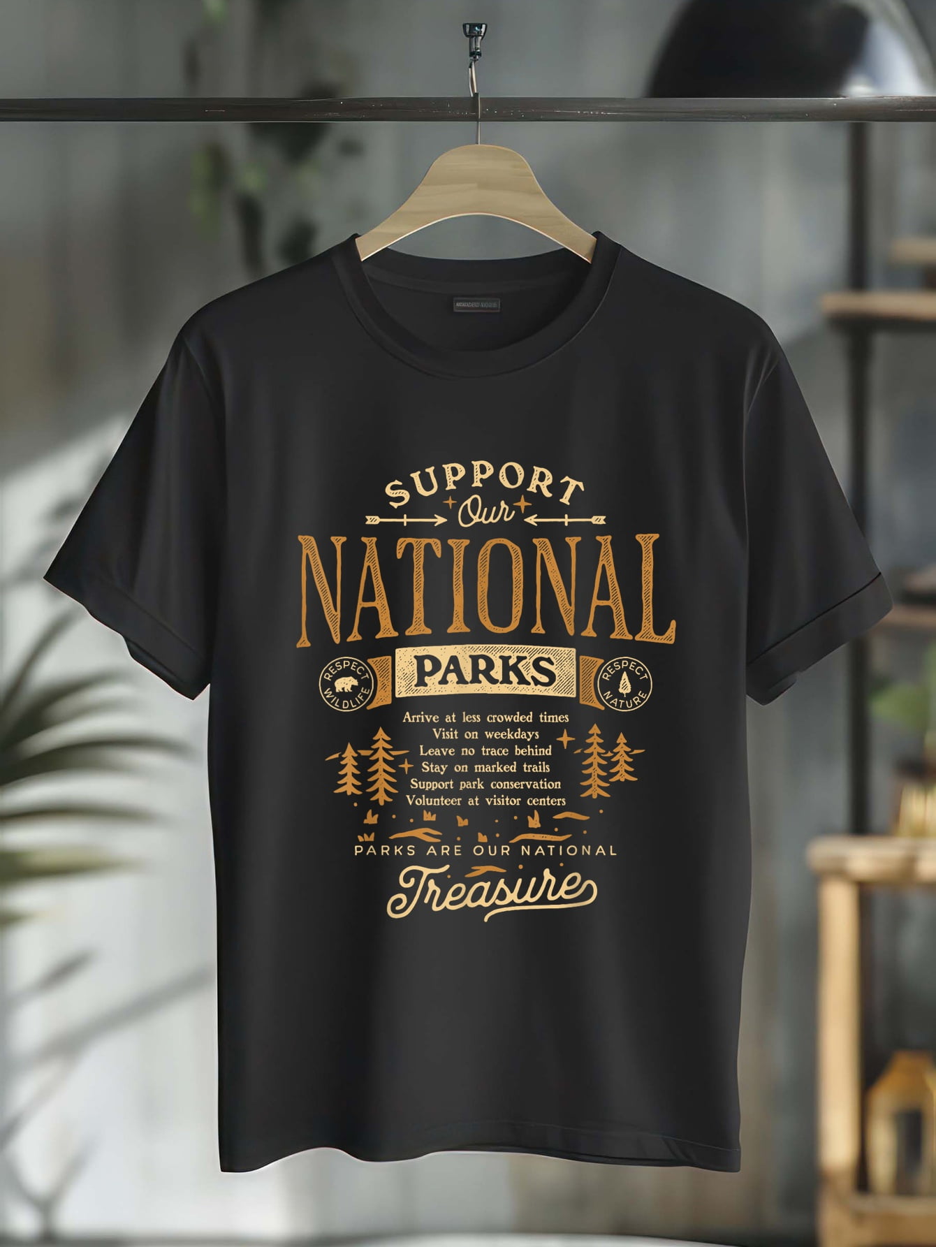 100% Cotton Support National Parks Resist Park Funding Cuts 2025 T ...