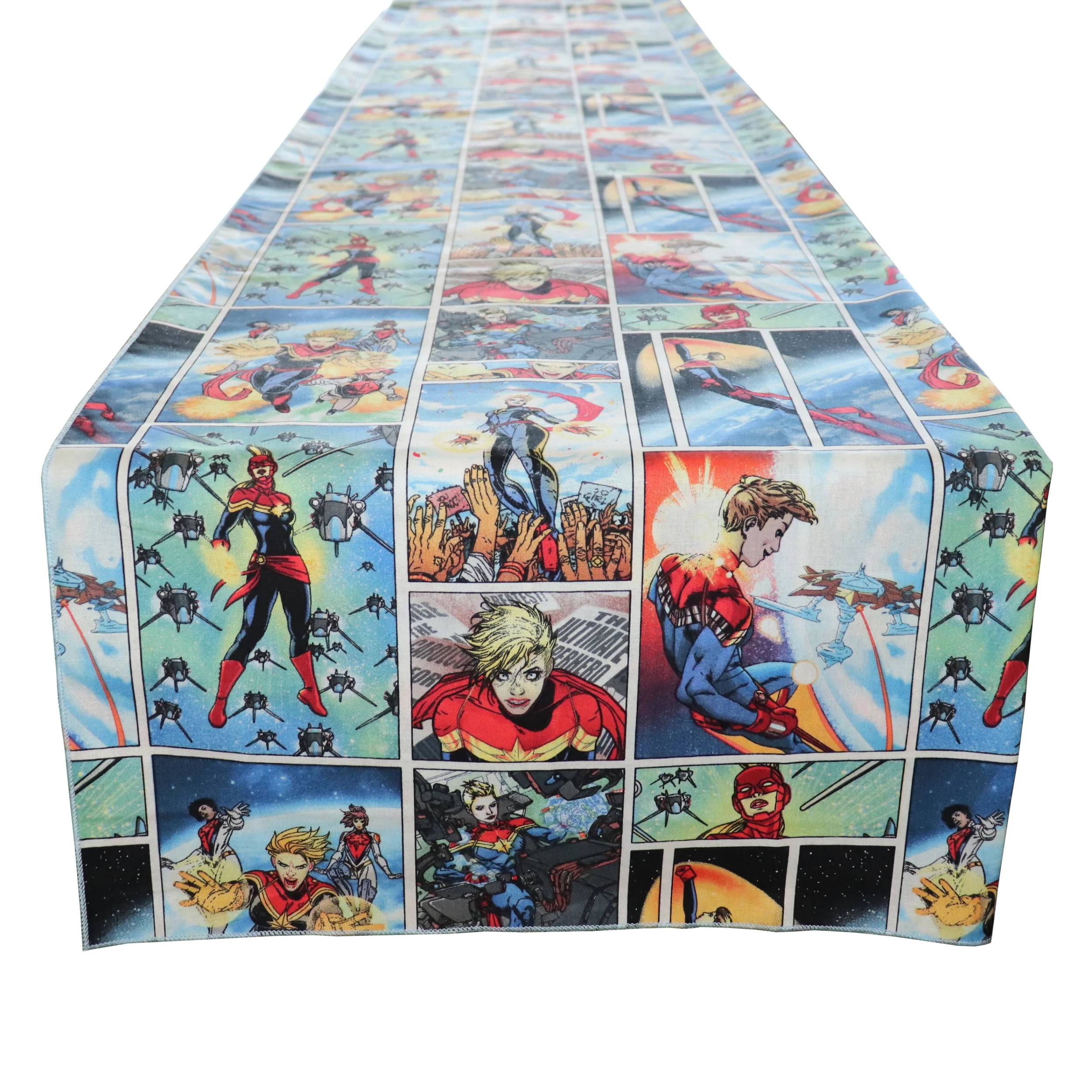 100% Cotton Table Runner Birthday / Event Decoration Marvels Avengers ...