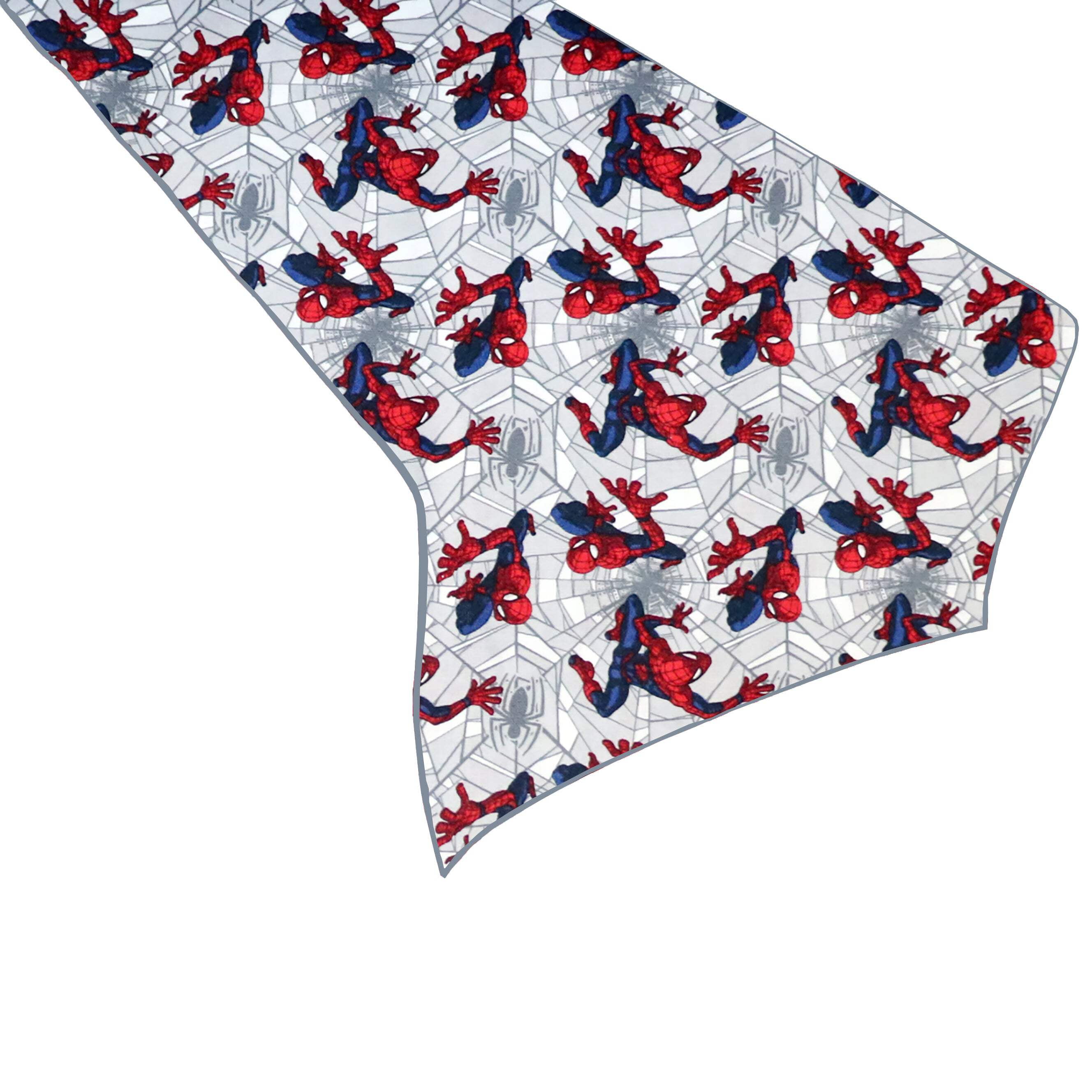 100% Cotton Table Runner Birthday / Event Decoration Marvels Spiderman ...