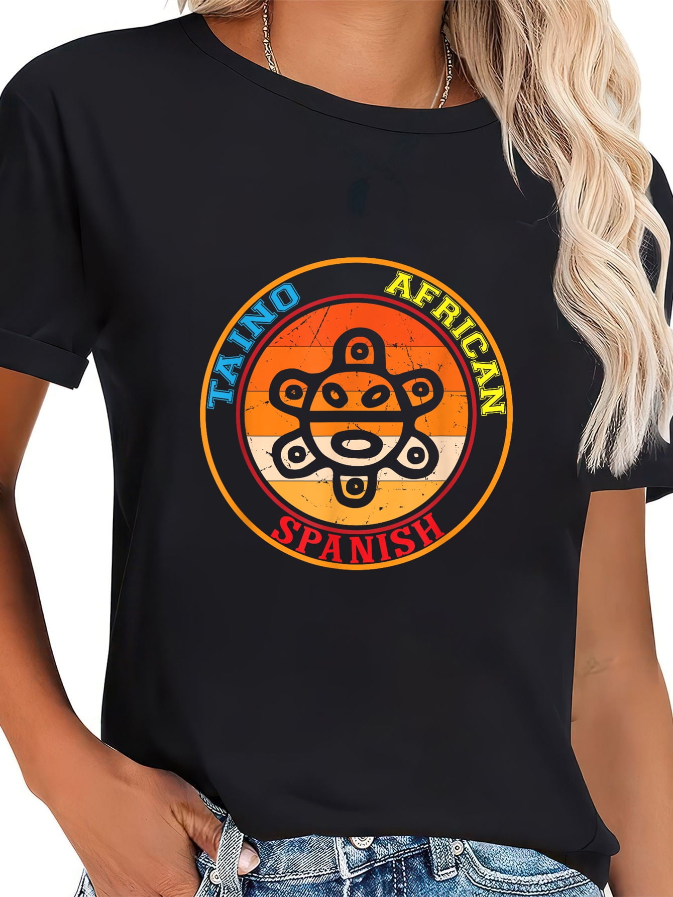 100% Cotton Taino African Spanish Puerto Rico Coqui Puerto Rican Roots ...