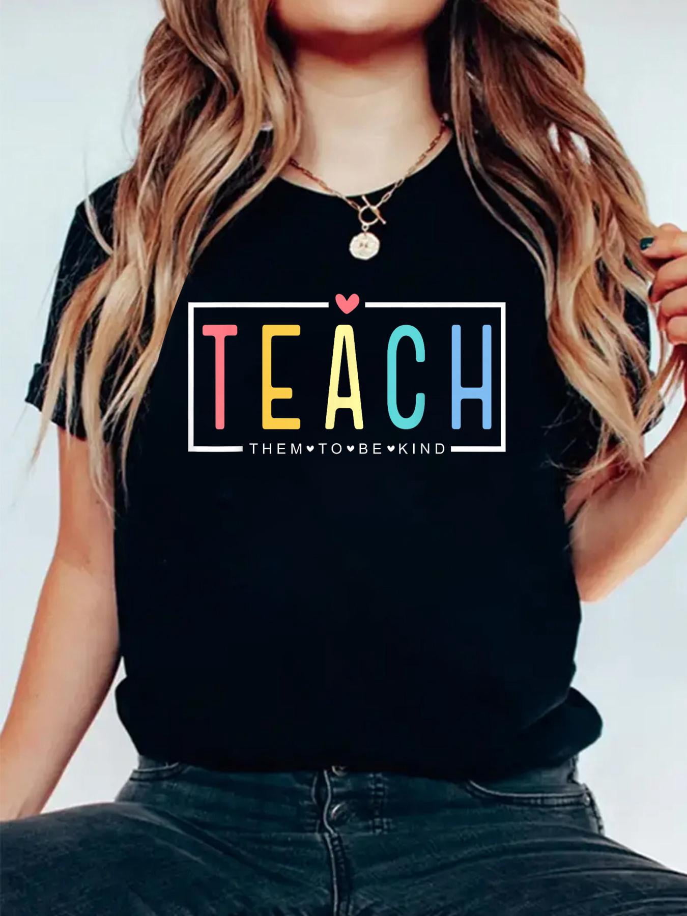 100% Cotton Teach Them to Be Kind Happy First Day of School Teacher ...