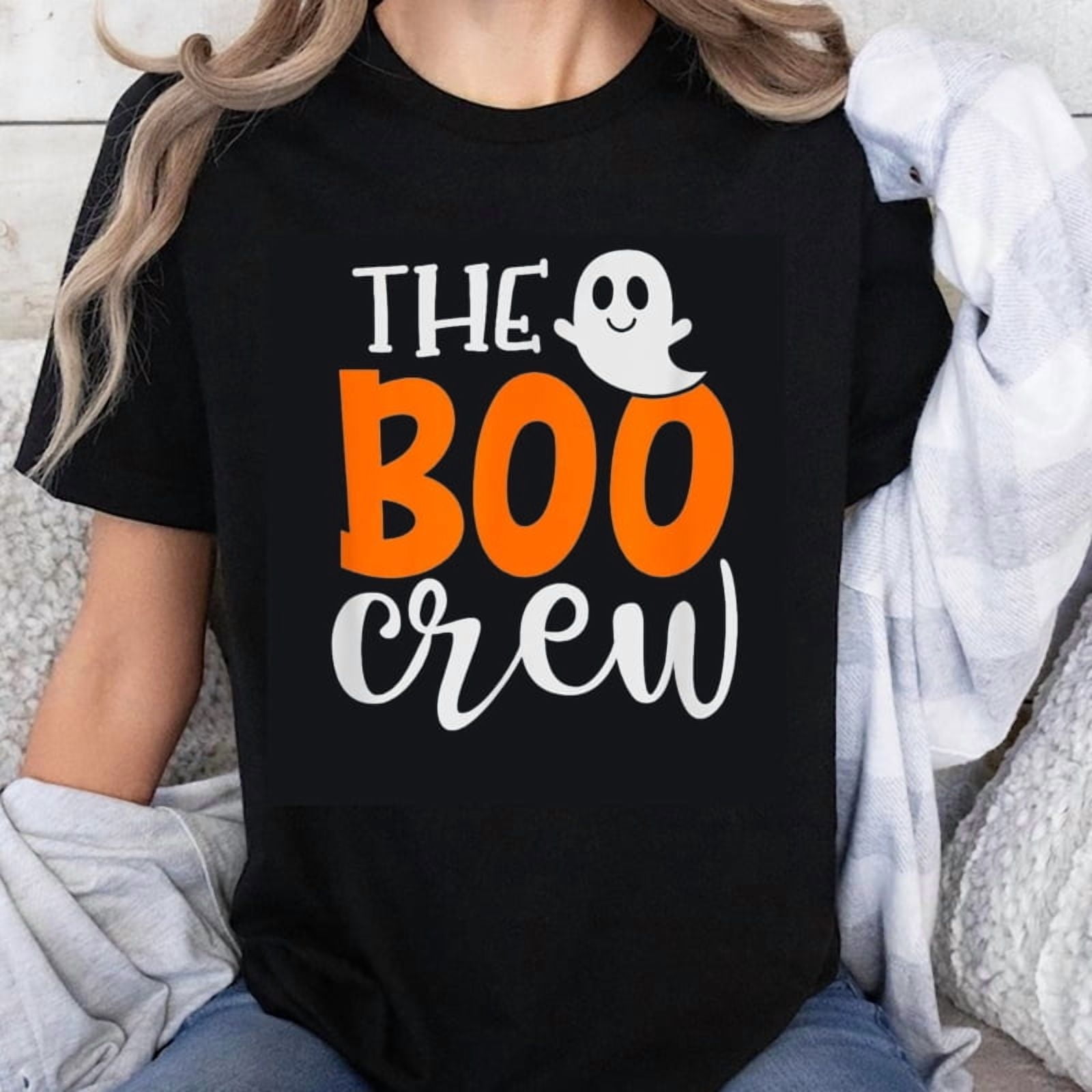 100% Cotton The Boo Crew Ghost Design - Walmart.com