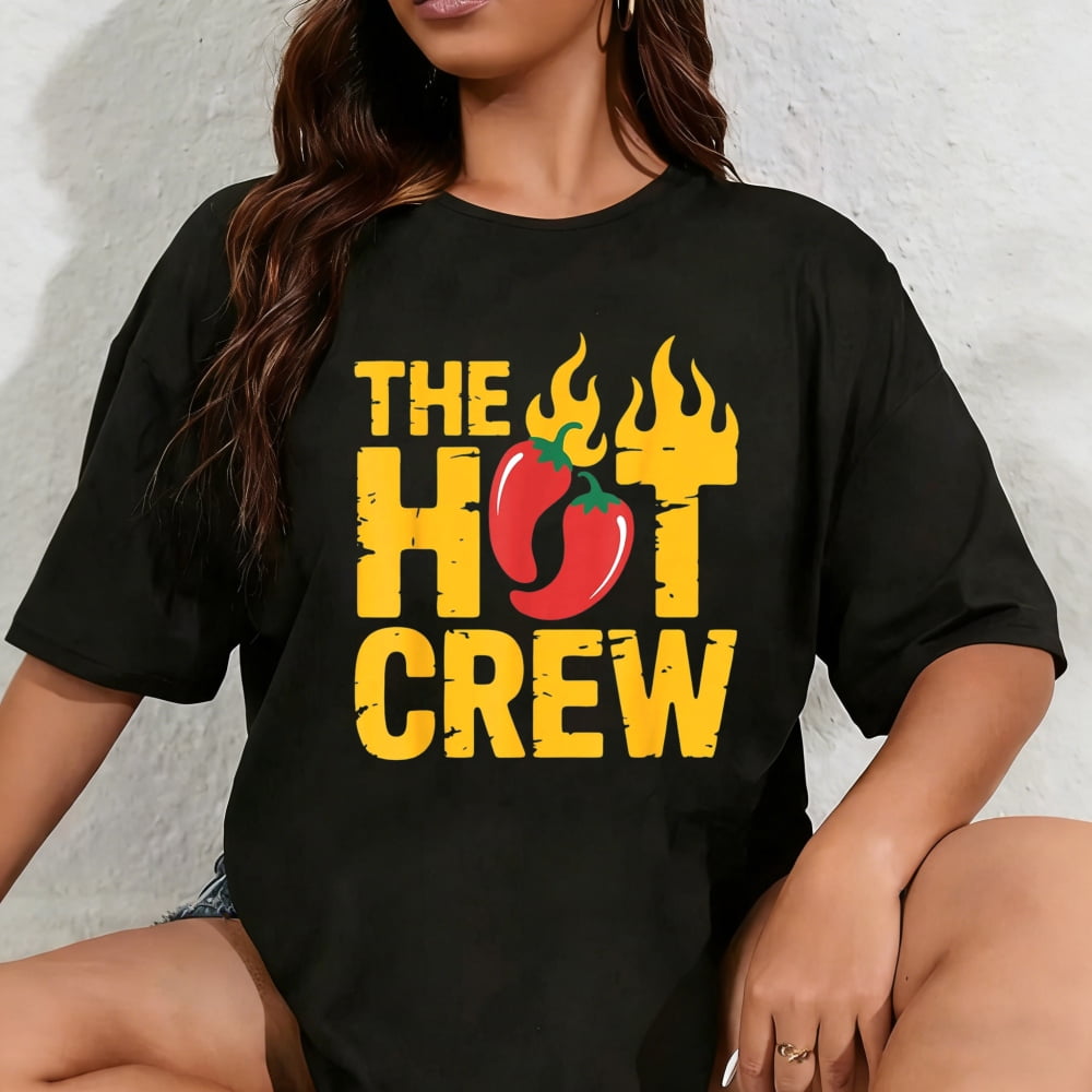 100% Cotton The Hot Crew Hot Sauce Addict Chili T-Shirt - Walmart.com