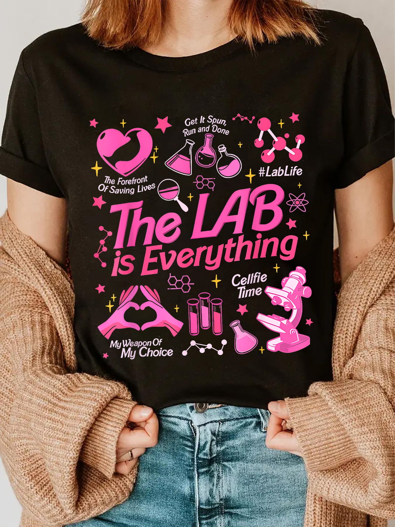100% Cotton The Lab Is Everything - Lab Week 2025 Medical Lab Science T ...