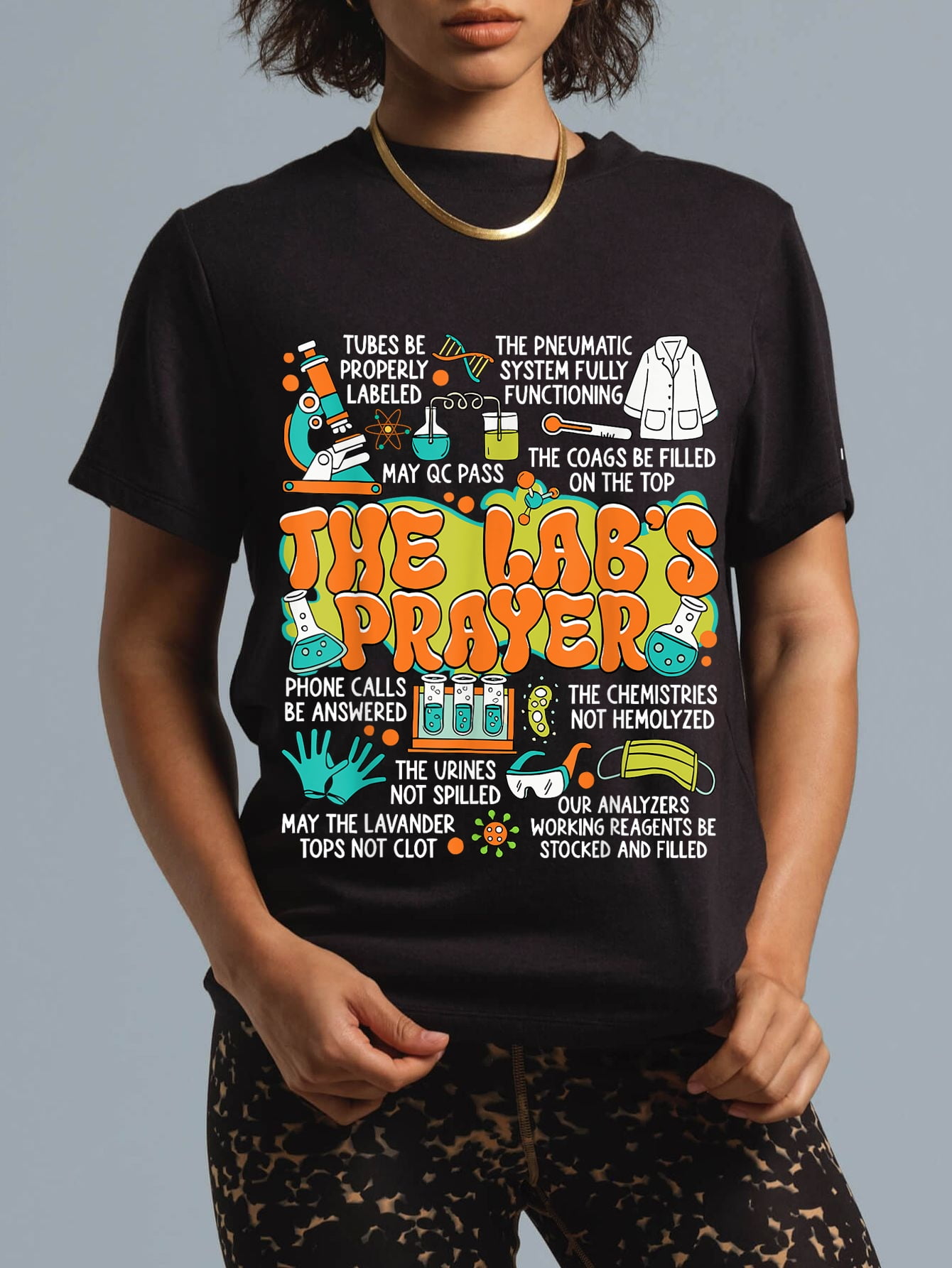 100% Cotton The Lab Prayer Lab Week 2025 Medical Laboratory Scientist T ...