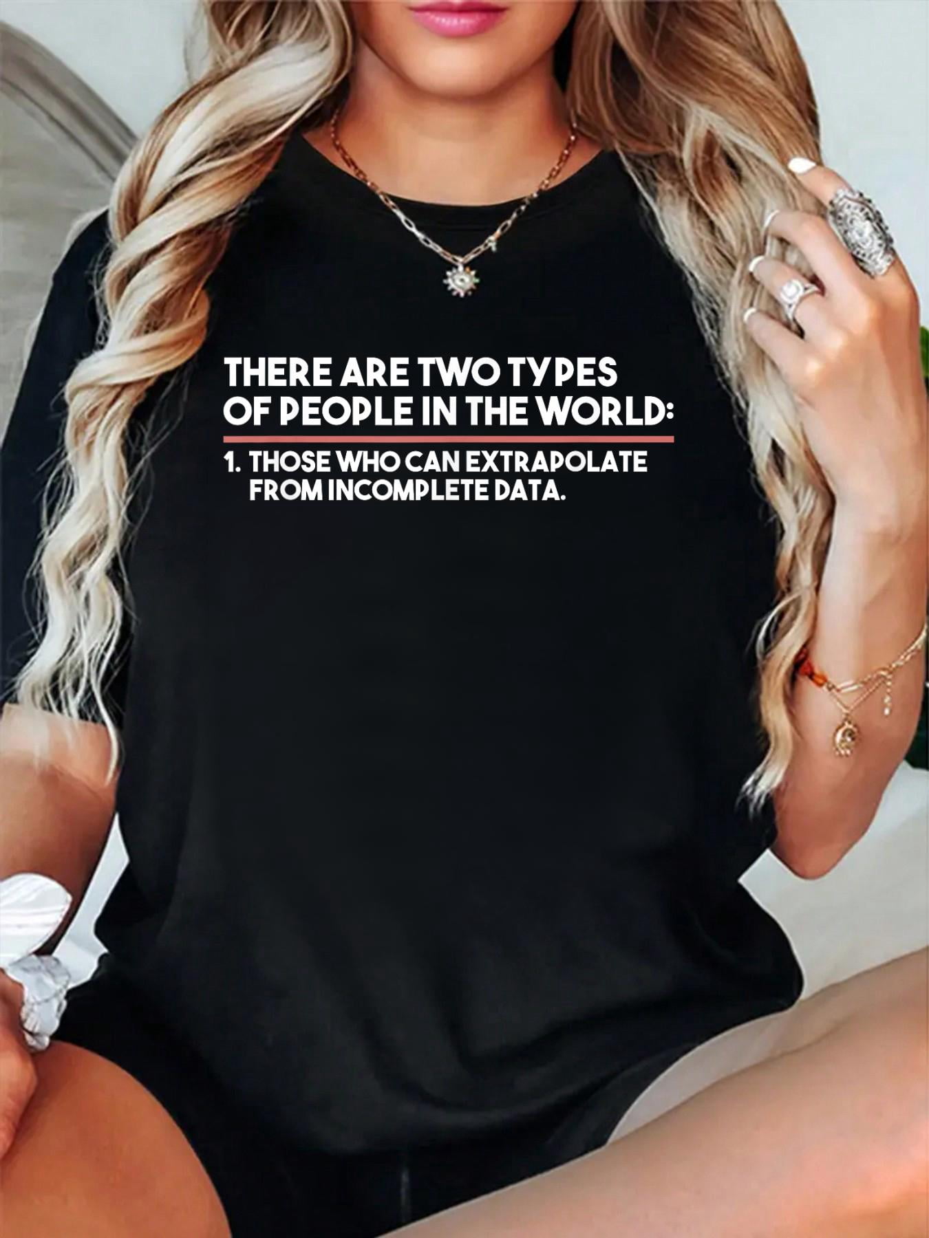 100% Cotton There are Two Types of People Programming IT Nerd T-Shirt ...