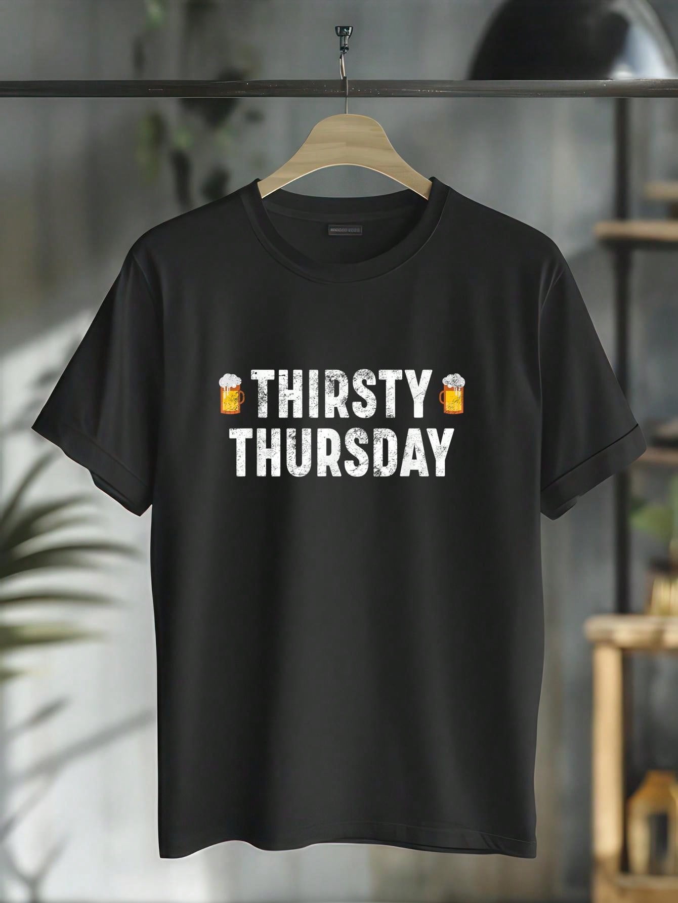 100% Cotton Thirsty Thursday Drink Beer Alcohol Party Partying Drinking ...